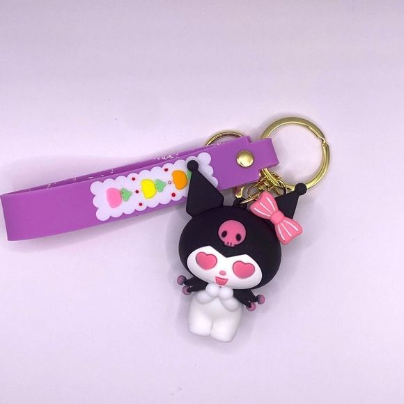 Sanrio | Accessories | Kuromi Sanrio Hellokitty New Keychain With Strap ...